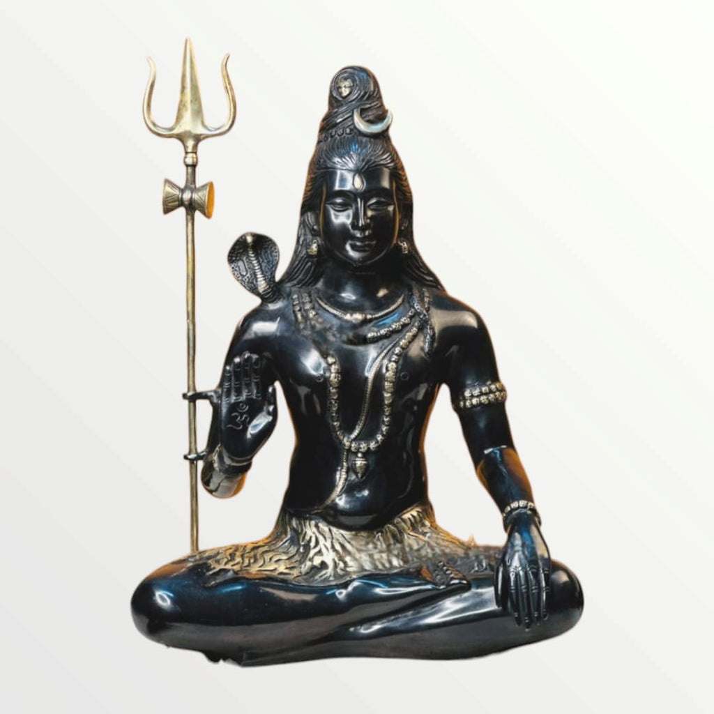 Antique Charcoal Shiva – Studio Red Lifestyle
